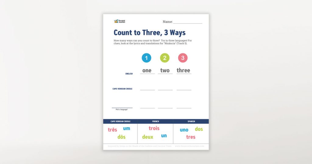 Count to Three, 3 Ways - The Secret Mountain